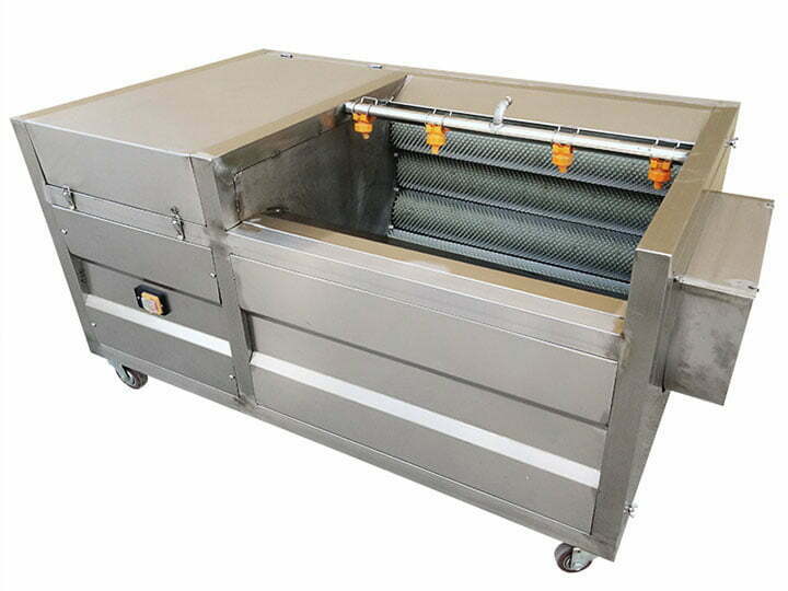 Industrial brush roller potato washing peeling machine